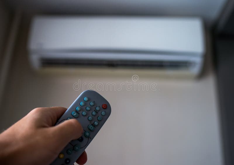 Hand Holding Remote Control Technology Background Social Stock ...