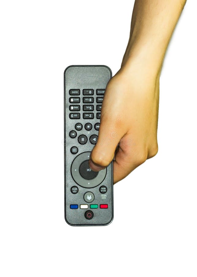 Hand Holding a Remote Controller Stock Image - Image of device ...