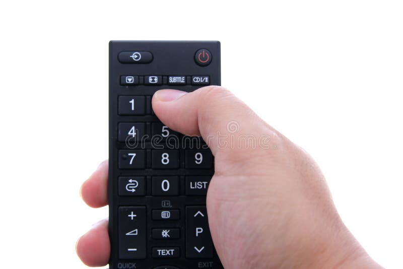 Hand holding remote stock image. Image of household, palm - 35054571