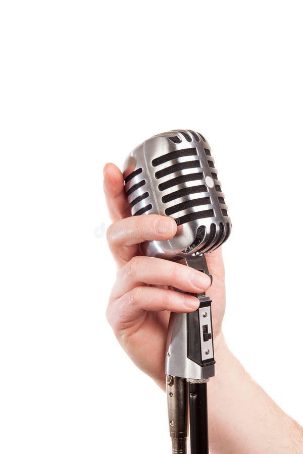 Vintage microphone stock image. Image of fashioned, performing - 5887647