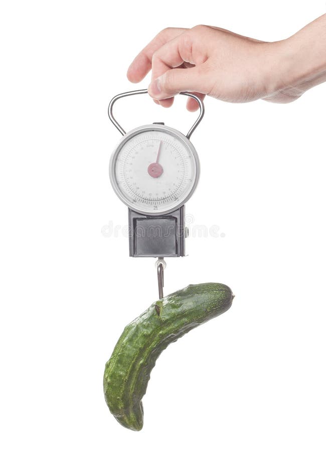 Hand Holding the Scales on Which Hangs the Vegetable, Isolated Stock ...