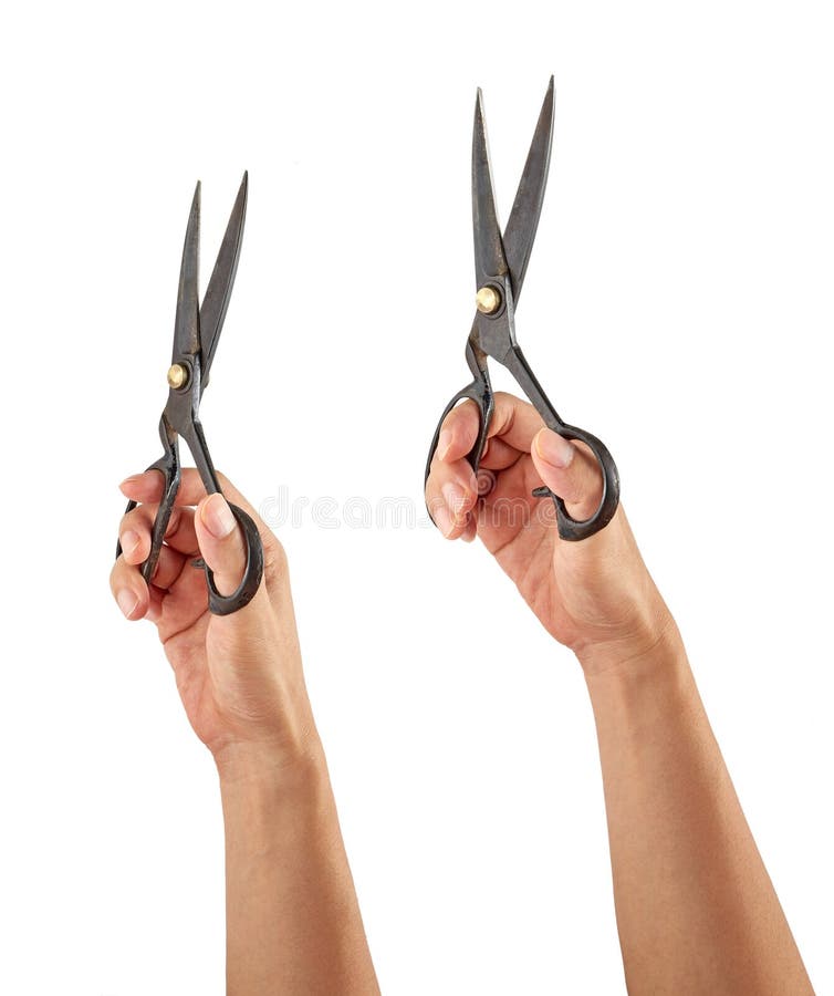 495 Man Hand Holding Scissors Isolated White Background Stock Photos ...