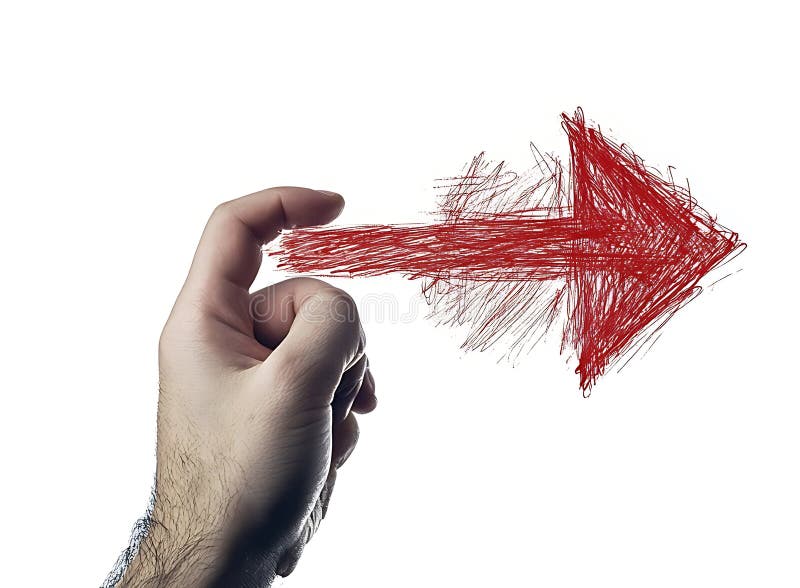 Red Arrow Pointing Right Stock Illustrations – 2,237 Red Arrow Pointing ...