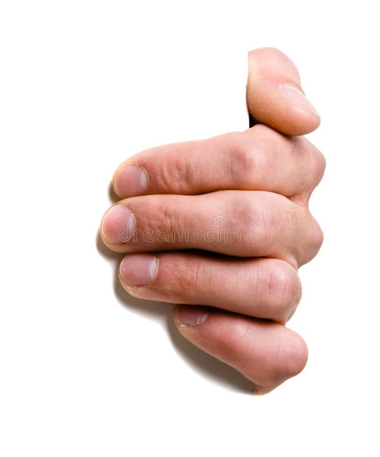 Hand Holding A Sign Royalty Free Stock Photo - Image: 4958925