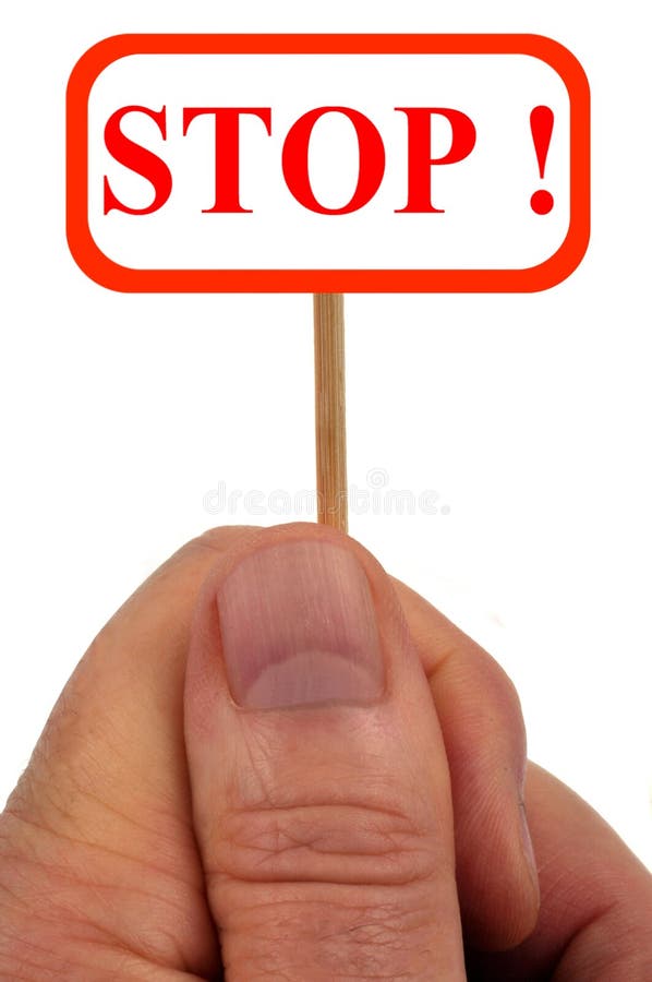 Stop stock image. Image of risk, white, isolated, communication - 213532107