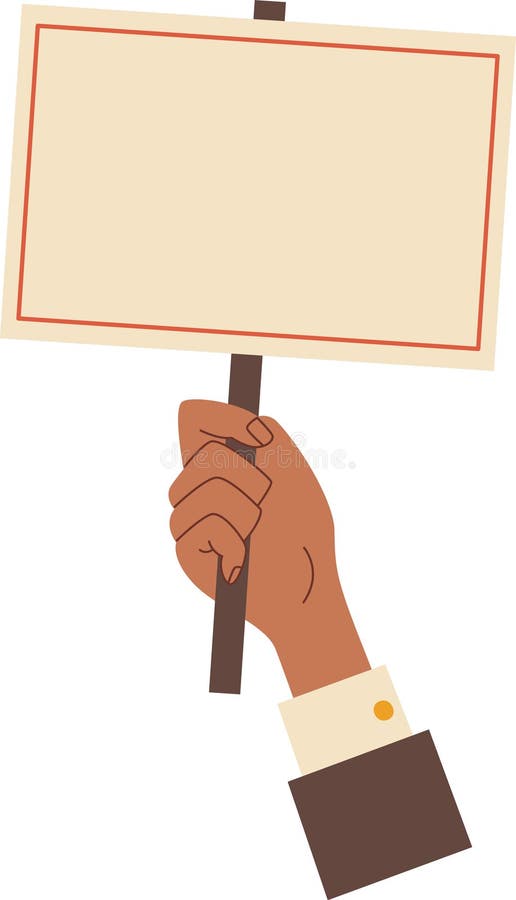 Hand holding a sign stock image. Image of advertising - 4958925