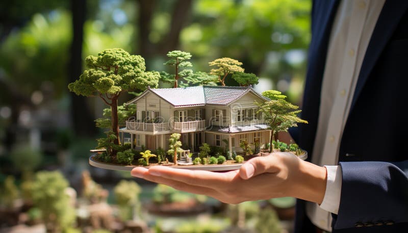 Hand Holding Small Tree Symbolizes Growth and Success in Real Estate ... Hand Holding Small Tree Symbolizes Growth and Success in Real Estate ...