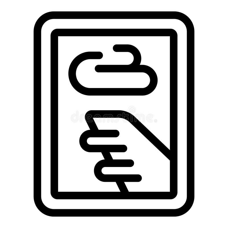 Hand Holding Smart Device Icon Stock Vector - Illustration of interface ...