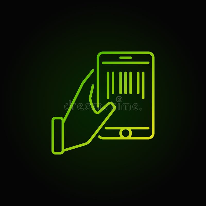 QR Code Inside Circle Vector Concept Colored Icon Stock Vector ...