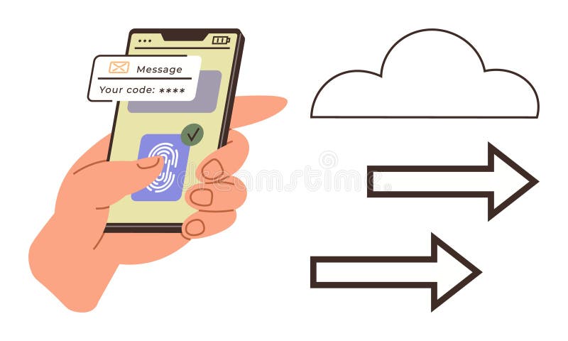 Hand Using Smartphone for Biometric Authentication with Secure Data Transfer To Digital Cloud ...