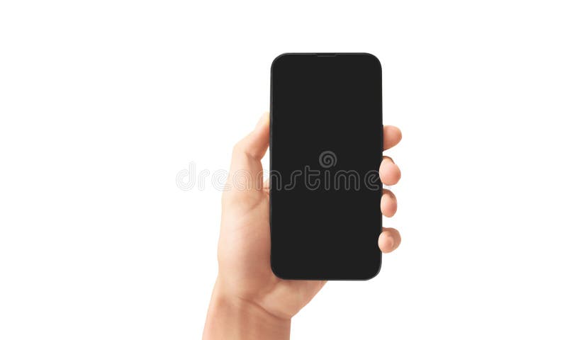 Hand Holding Smartphone Device and Touching Screen Stock Image - Image ...