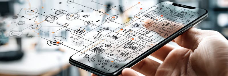 User Interface Concept Displayed on Smartphone Held in Hand Showcasing ...