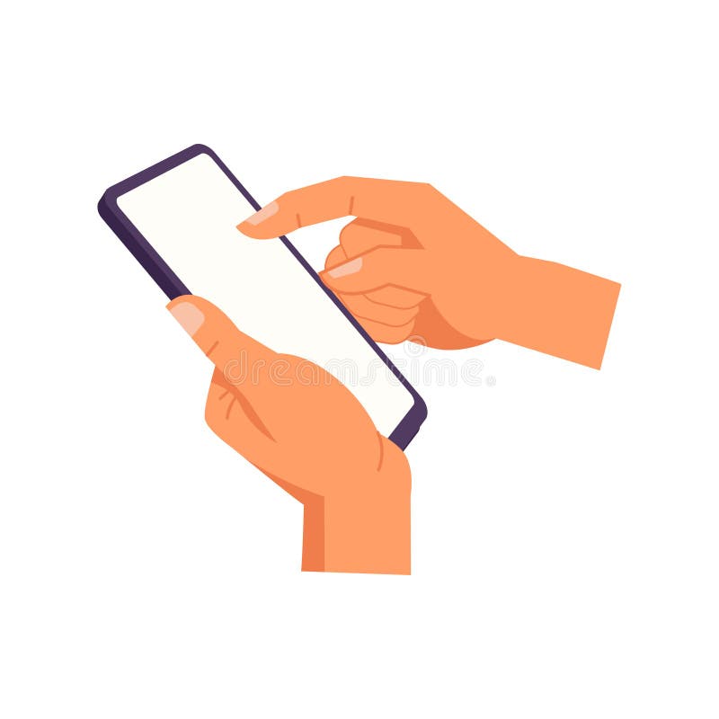 Hand Holding Smartphone, Gestures Use Stock Vector - Illustration of ... Hand Holding Smartphone, Gestures Use Stock Vector - Illustration of ...