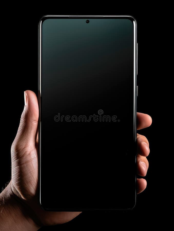 Hand Holding Smartphone Mockup Template Mobile Phone Vertical Device ...