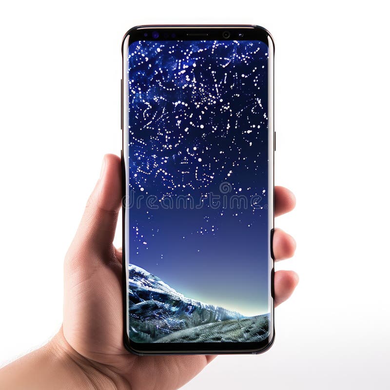 Hand Holding Smartphone Mockup Template Mobile Phone Vertical Device ...