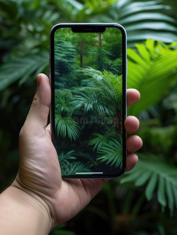 Hand Holding Smartphone Mockup Template Mobile Phone Vertical Device ...