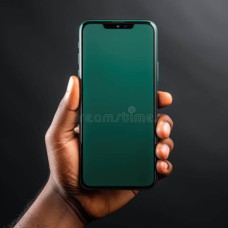 Hand Holding Smartphone Mockup Template Mobile Phone Vertical Device ...