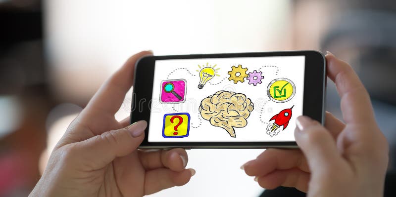 Problem Solving Concept on a Smartphone Stock Image - Image of ...