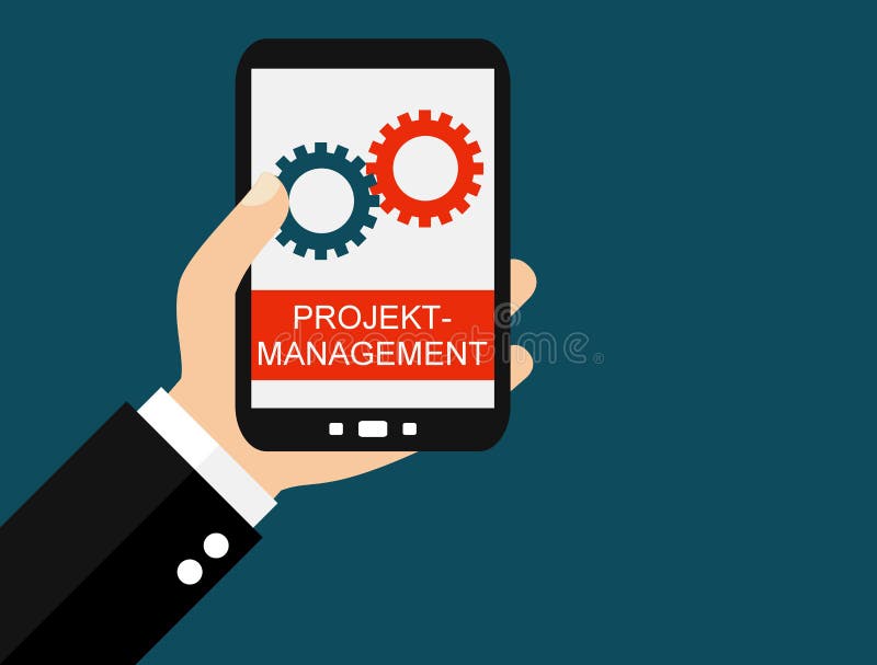 Smartphone: Project-Management - Flat Design Stock Illustration ...