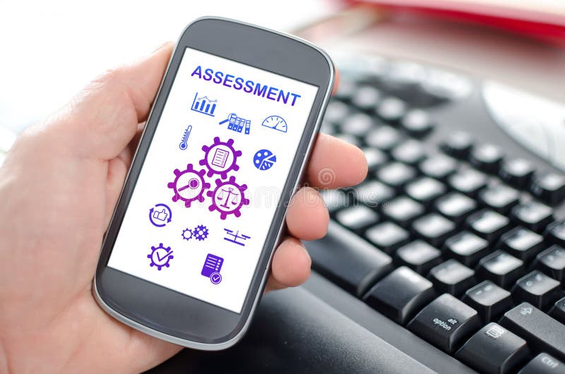 Assessment Concept on a Smartphone Stock Photo - Image of quality ...