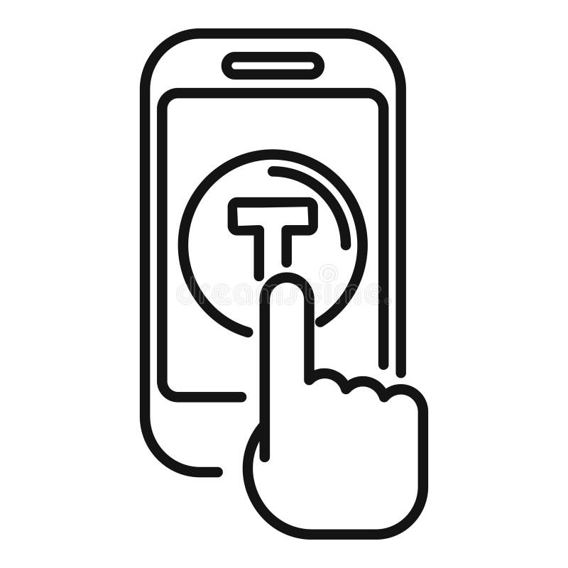 Hand Holding Smartphone Tapping Text Icon Online Messaging Stock ...