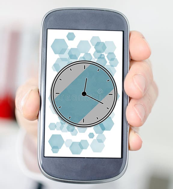Time Management Concept on a Smartphone Stock Image - Image of ...