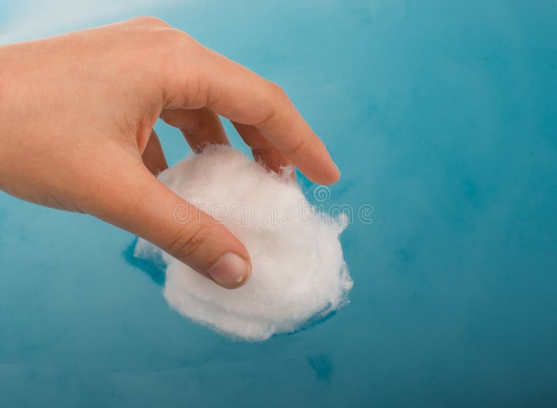 Hand Holding Some Cotton in Hand Stock Photo - Image of health, hold ...