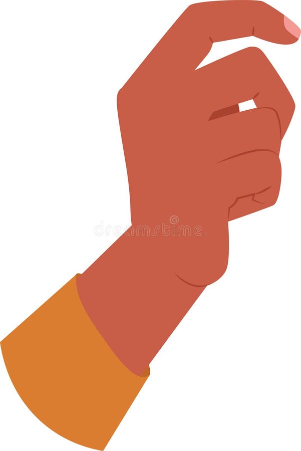 Hand Holding Something stock vector. Illustration of thumb - 365072965