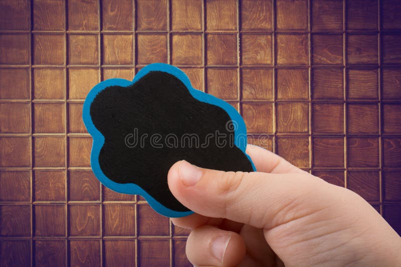 Hand Holding a Speech Bubble Icon in Hand Stock Photo - Image of ...