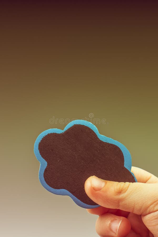 Hand Holding a Speech Bubble Icon in Hand Stock Photo - Image of ...