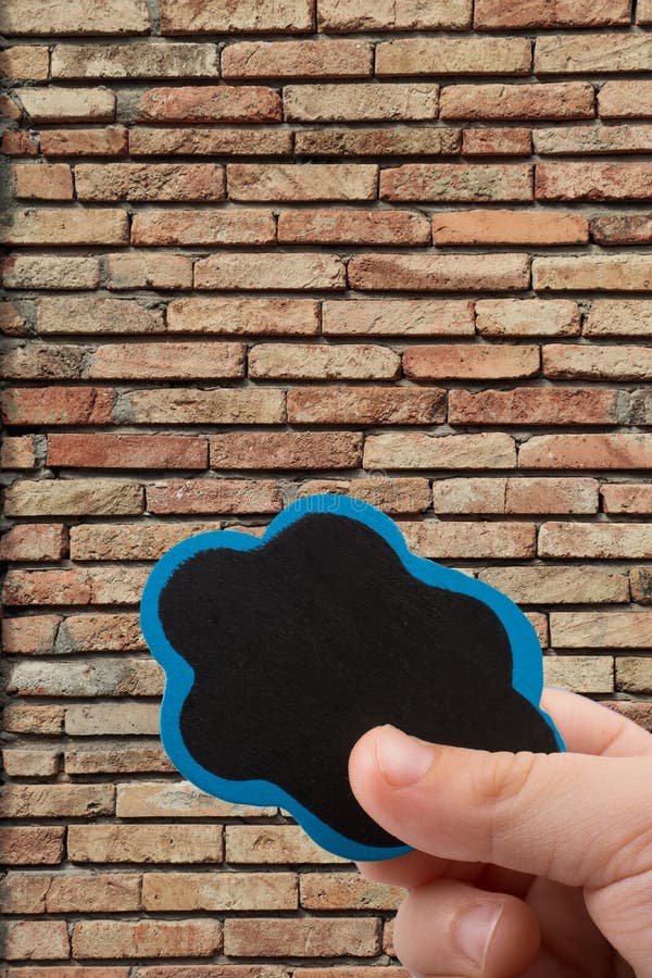 Hand Holding a Speech Bubble Icon in Hand Stock Photo - Image of bubble ...