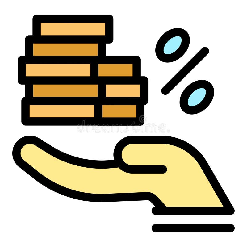 Hand Holding Stack of Coins Representing Interest Rate Growth Stock ...