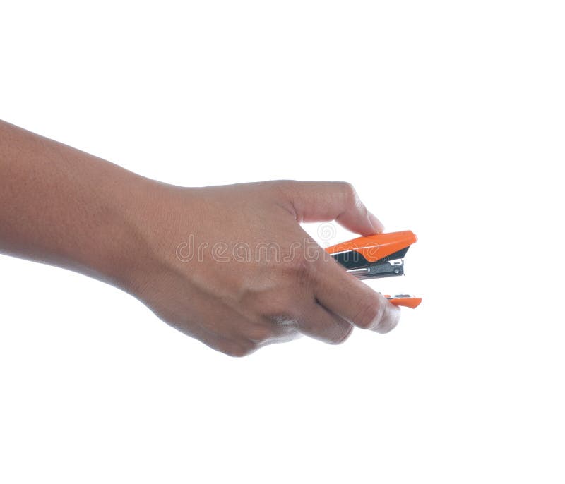 Stapler In A Hand Of The Master Stock Photo - Image of indoors, durable ...