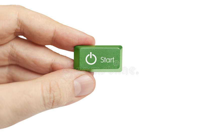 `Let`s Start!` on Computer Screen Stock Photo - Image of conceptual ...