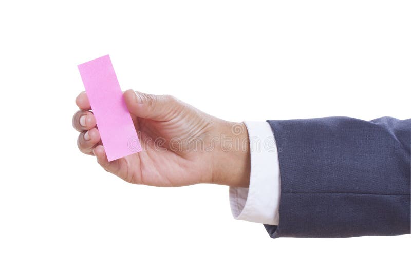 Hand holding sticky note. stock image. Image of showing - 38270251