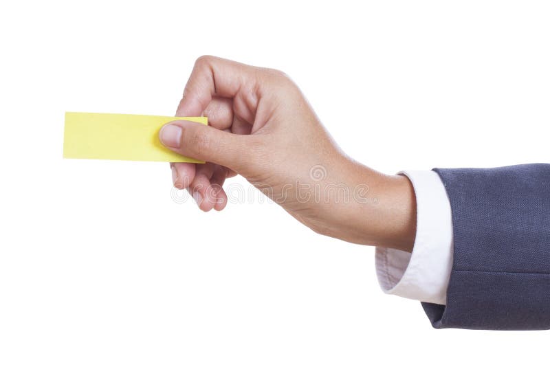 Hand holding sticky note, stock image. Image of hold - 38271723