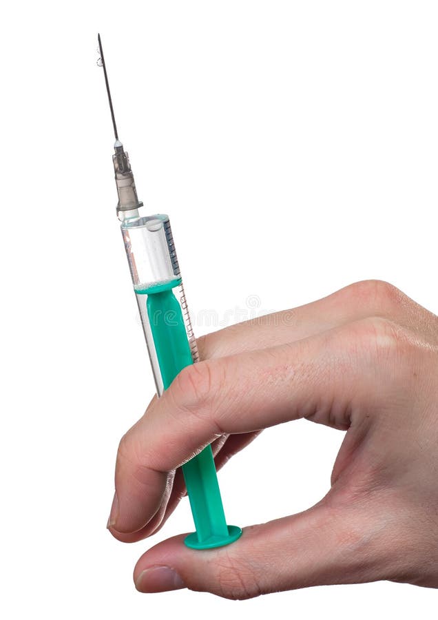 Hand Holding a Syringe Separately Stock Photo - Image of healthcare ...