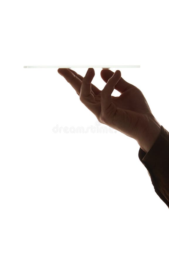 Hand Holding Table Upside Down Showing Its Thin and Modern Design ...