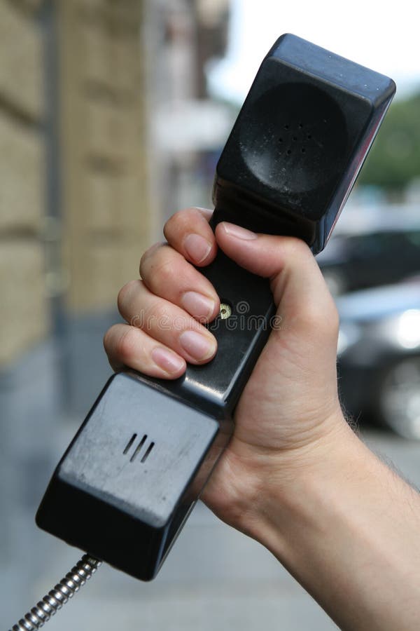Hand Holding Telephone Horn Stock Photo - Image of call, phone: 5967092