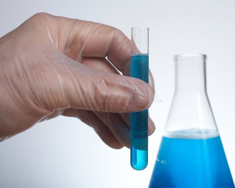 Hand Holding Test Tube stock photo. Image of experiment - 4873072