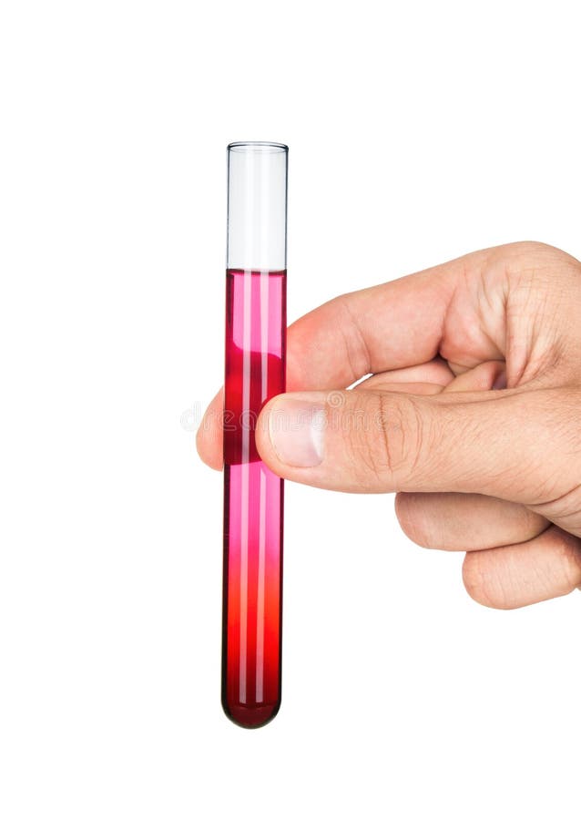 Hand with Reagent in Test Tube for PCR Stock Image - Image of modern ...