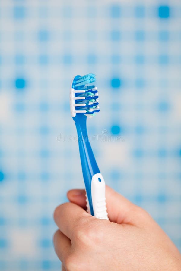 Toothbrush in hand stock image. Image of device, healthy - 27866537