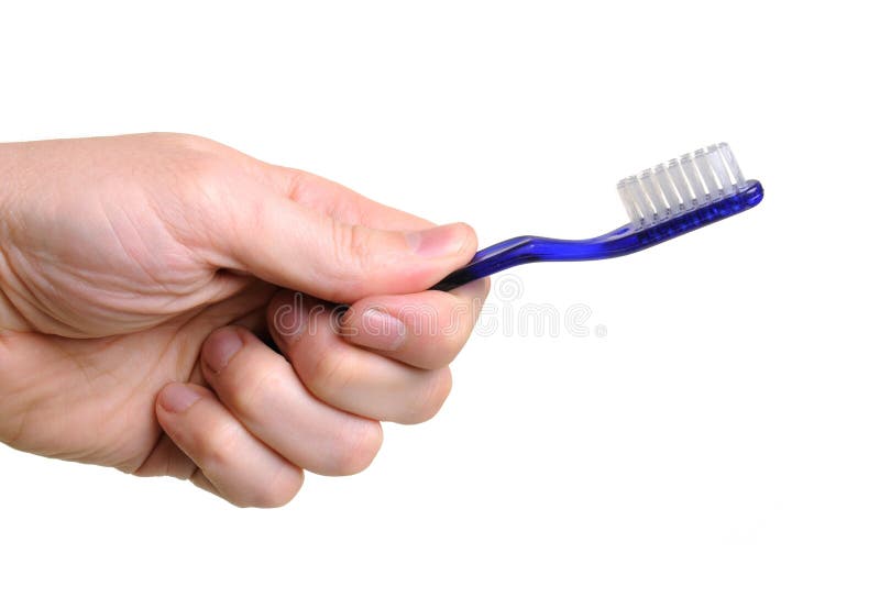 Hand Holding Toothbrush Picture. Image: 7785656