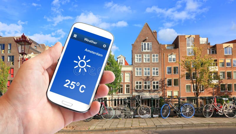 Forecast. Amsterdam. Netherlands Stock Image - Image of amsterdam, hand ...