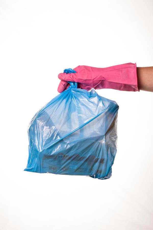 Hand holding trash bag stock image. Image of carry, household - 28238643
