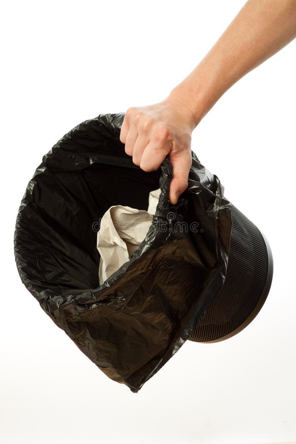 Hand holding trash bag stock image. Image of carry, household - 28238643