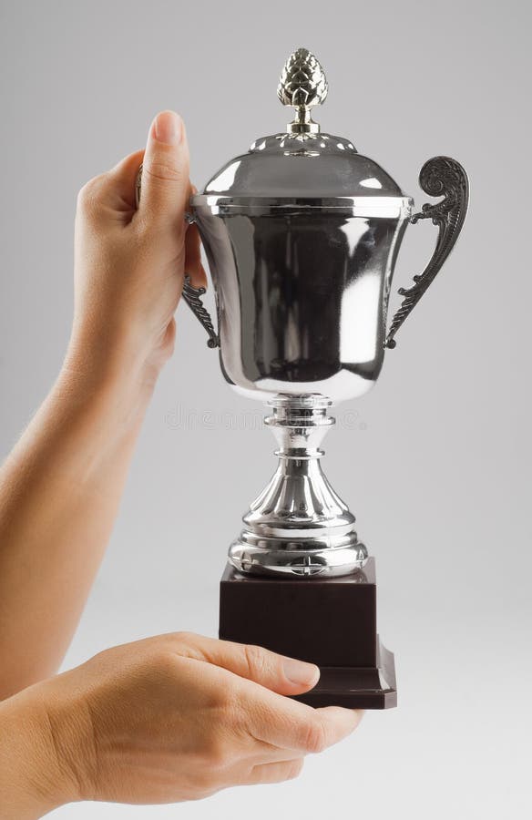 Silver trophy stock photo. Image of competitive, silver - 8996514