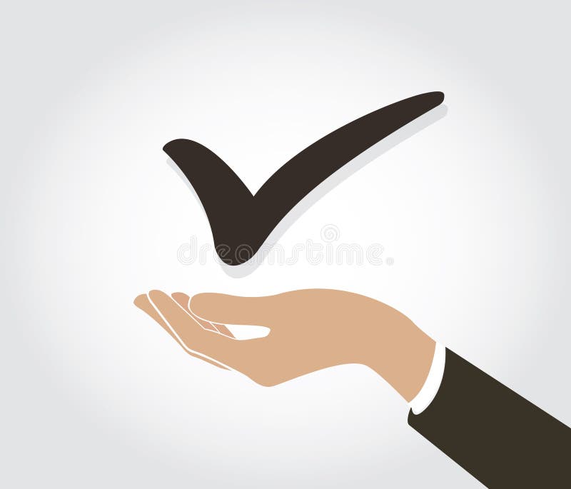 True Check Mark Vector Design Stock Vector - Illustration of correct ...