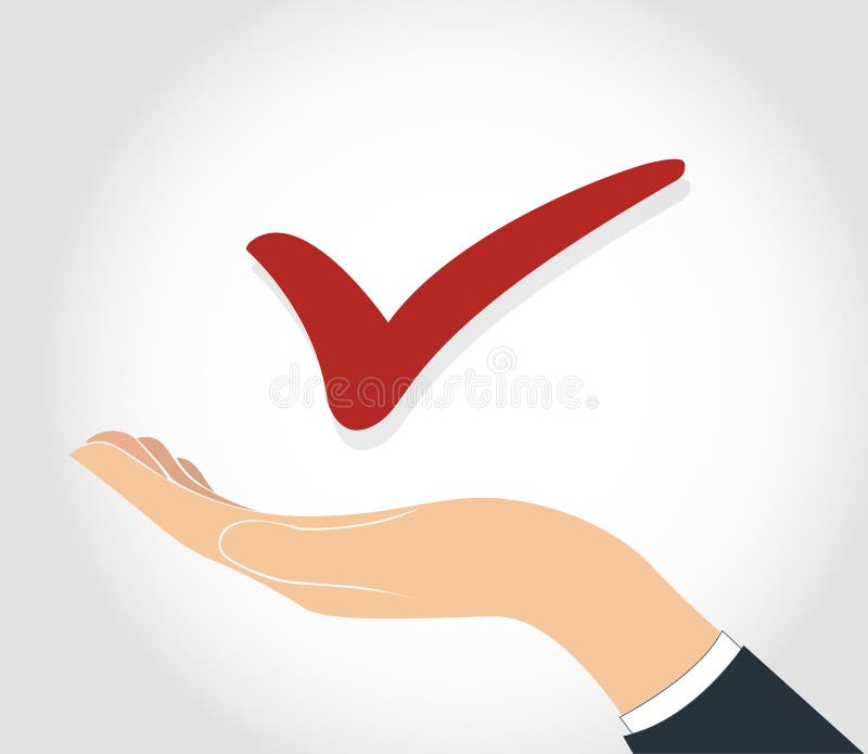 True Check Mark Vector Design Stock Vector - Illustration of correct ...
