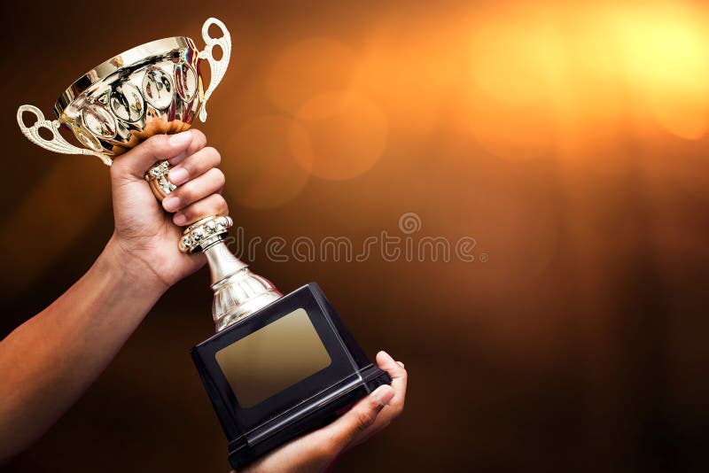 Hand, Trophy and Sky stock photo. Image of hand, award - 181896